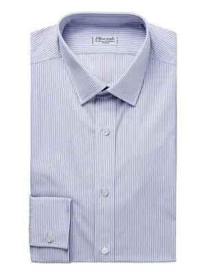Charvet Striped Cotton-poplin Shirt - Blue