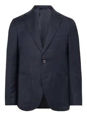 Caruso Wool Suit Jacket - Blue