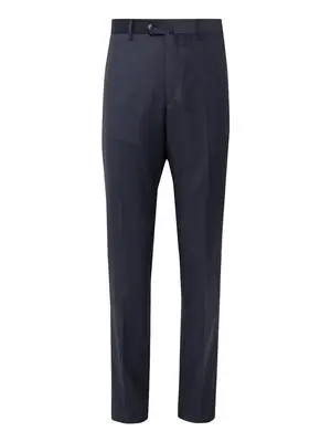 Caruso Slim-fit Wool Suit Trousers - Blue