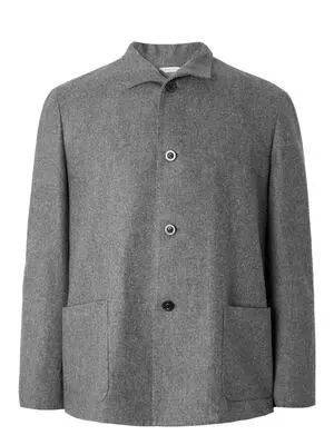 Boglioli Unstructured Virgin Wool-twill Suit Jacket - Gray