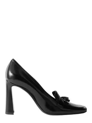 Saint Laurent Chloé 90 Tasseled Leather Pumps - Black