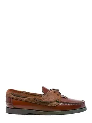 Hereu Leather Boat Shoes - Brown