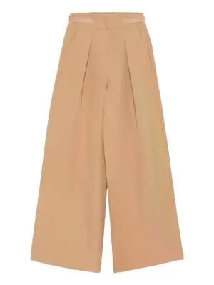 ERMANNO FIRENZE Pleat-detail Trousers - Neutrals