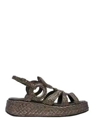 TONI PONS Braided Ring-Detail Sandals