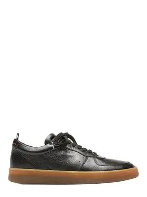 Officine Creative Leather Low-top Sneakers - Black