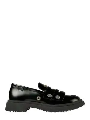 Camper Leather Platform Loafers - Black