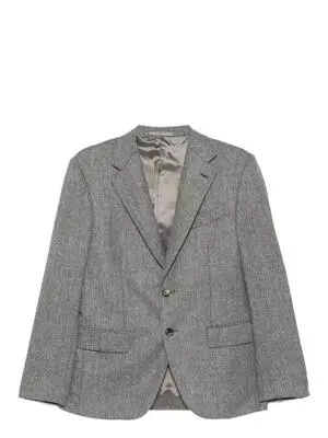 Caruso Herringbone Blazer - Grey