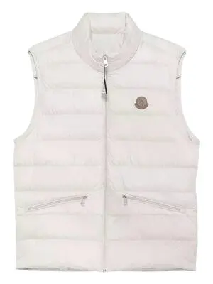 Moncler Quilted Zip-front Gilet - Neutrals
