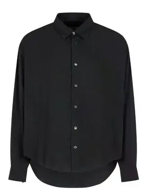 Ami Embroidered Logo Shirt - Black