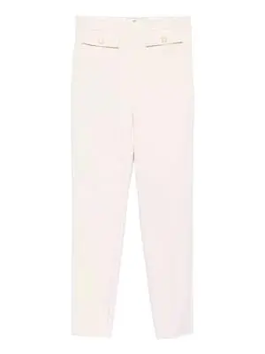Elisabetta Franchi Button-detailed Trousers - Neutrals