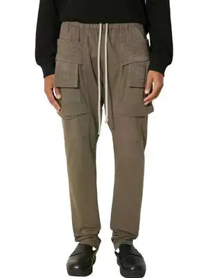 Rick Owens Cargo-pocket Drawstring Trousers - Brown