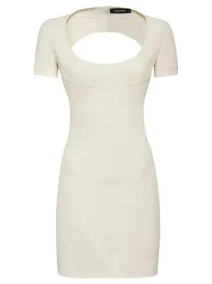 Dsquared2 Cut-out Mini Dress - White