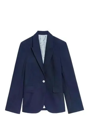 Zadig&Voltaire Single-button Blazer - 434 Blueberry