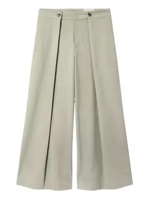 Axel Arigato Riley Pleated Wide-leg Trousers - Green