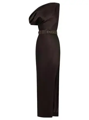 NICHOLAS Halle One-shoulder Maxi Dress - Brown