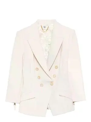 Elisabetta Franchi Double-breasted Blazer - Neutrals