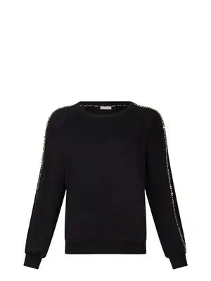 Liu Jo Rhinestone Embellished Sweatshirt - Black