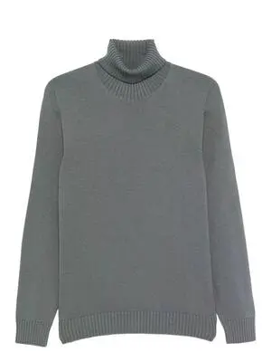 DRUMOHR Merino Wool Turtleneck Sweater - Blue