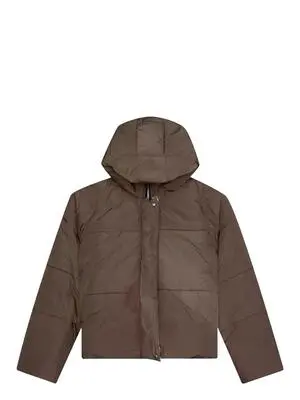 Rhude Logo Puffer Jacket - Brown
