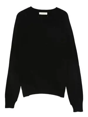 TWINSET Round-neck Cashmere-wool Sweater - Black