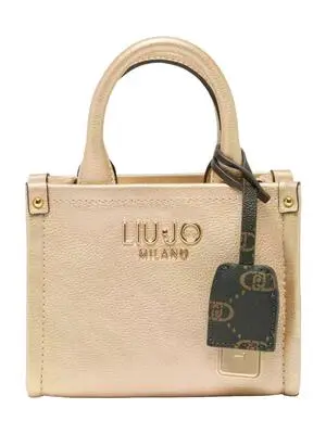 Liu Jo Mini Logo-plaque Tote Bag - Gold