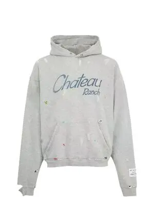 GALLERY DEPT. Horseshoe-print Hoodie - Grey
