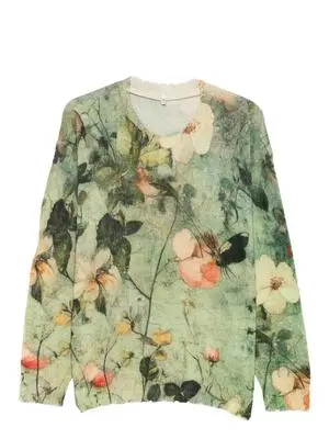 R13 Floral-print Jumper - Green