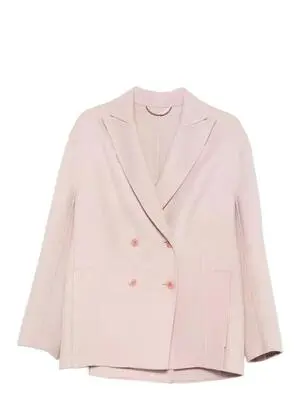 Ermanno Scervino Wool Double-breasted Jacket - Pink