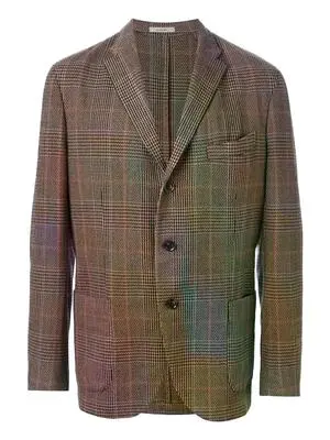 Boglioli Prince Of Wales Check Blazer - Brown
