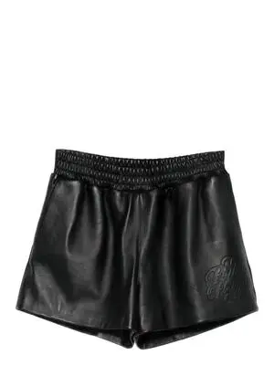 PHILIPP PLEIN Leather Shorts