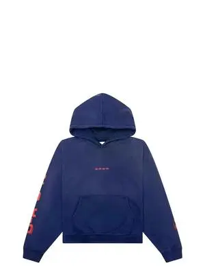 D-R-G-N Bleached Logo Hoodie - Blue