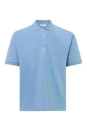 JW Anderson Logo-embroidered Polo Shirt - Blue