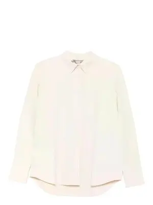 Max Mara Long-sleeve Collared Shirt - Neutrals