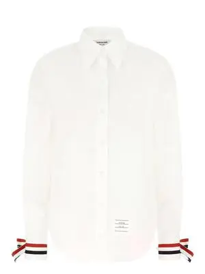 Thom Browne Ribbon-cuff Shirt - White