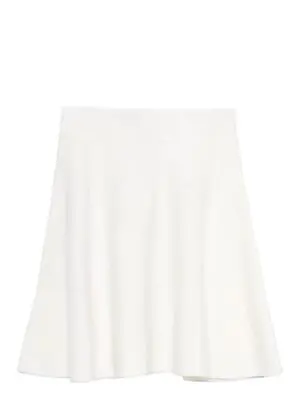 Max Mara Wool Flared Skirt - Neutrals