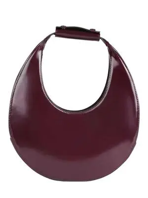 Staud Moon Crescent Patent-leather Tote Bag - Red