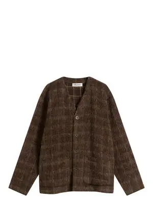 Our Legacy Our Legacy Mohair Cardigan Dorf Check Hairy Wool Dorf Check Hairy Wool