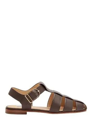 Gabriela Hearst Lynn Leather Sandals - Brown