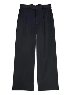 VIVIENNE WESTWOOD Humphrey Wide-leg Wool Trousers - Navy