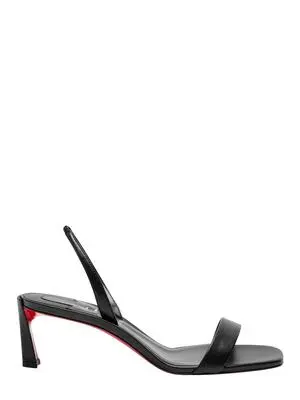 CHRISTIAN LOUBOUTIN Condora 55 Leather Slingback Sandals - Black
