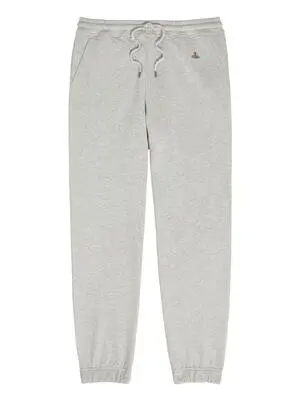 VIVIENNE WESTWOOD Classic Logo-embroidered Cotton Sweatpants - Grey