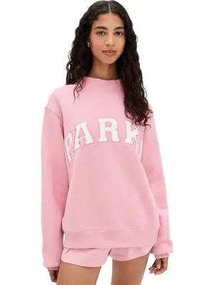 PARKE Heritage Varsity Mock Neck Sweatshirt - Conch