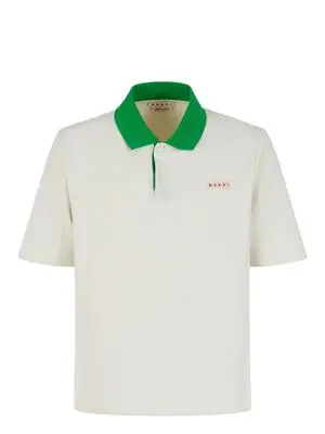 Marni Polo Shirt Iris - White