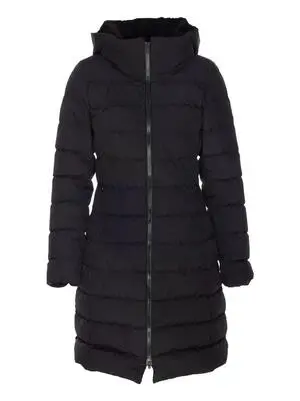 Herno Padded Zip-up Coat - Black