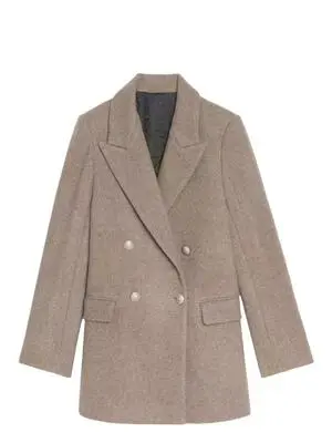 Zadig&Voltaire Miew Double-breasted Coat - Neutrals