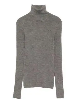 P.a.r.o.s.h High-neck Ribbed Jumper - Grey