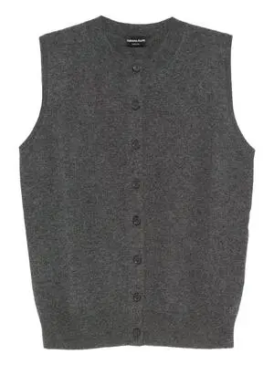 FABIANA FILIPPI Button-fastening Sleeveless Cardigan