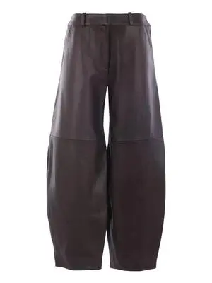 Co Balloon Leather Trousers - Black