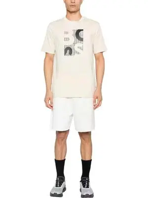 BOSS Logo-pattern T-shirt Neutrals