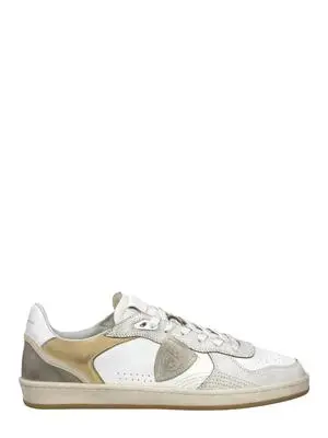 Philippe Model Leather Panel Sneakers - White